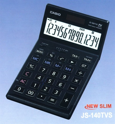 ماشین حساب رومیزی کاسیو مدل Casio JS-140TVS Desk Top | لندیکا