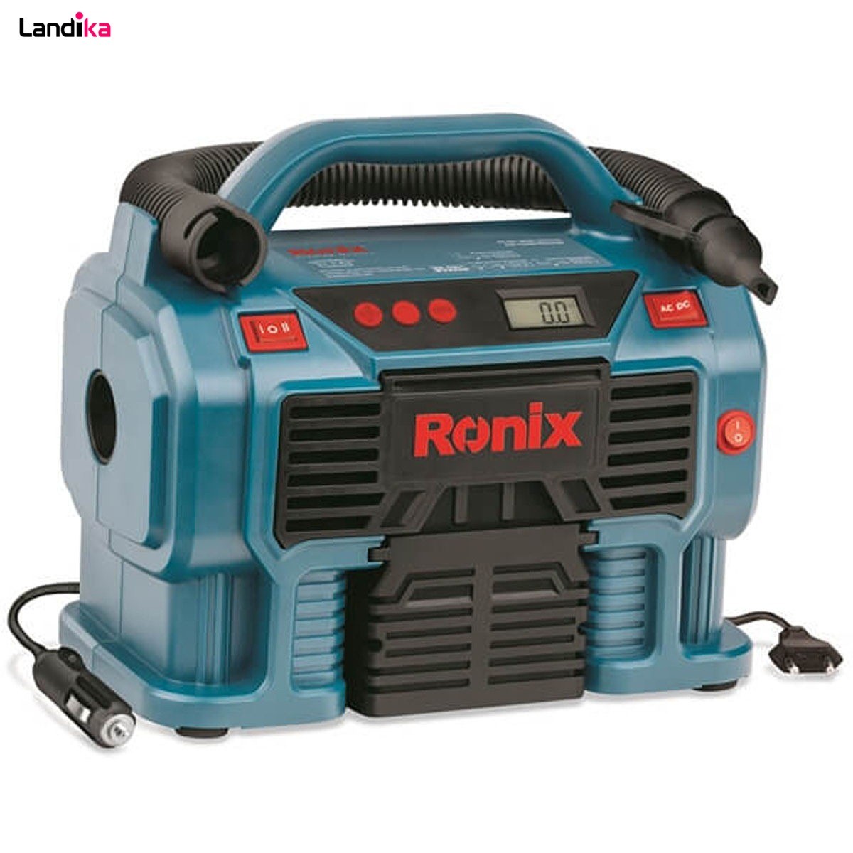 مینی کمپرسور سه کاره فندکی و برق شهری رونیکس مدل RH-4261B به همراه کیف |پخش میرزایی | لندیکا